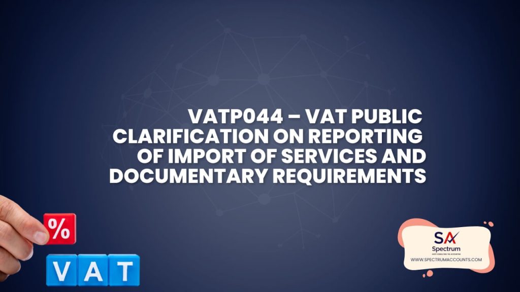 VATP044 – VAT Public Clarification on reporting of Import of Services ...